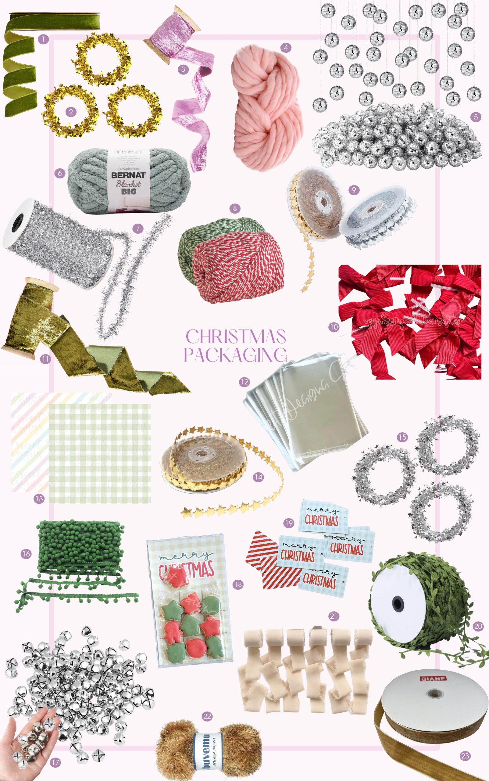 Christmas Ribbons & Accessories - Sweet Designs Blog